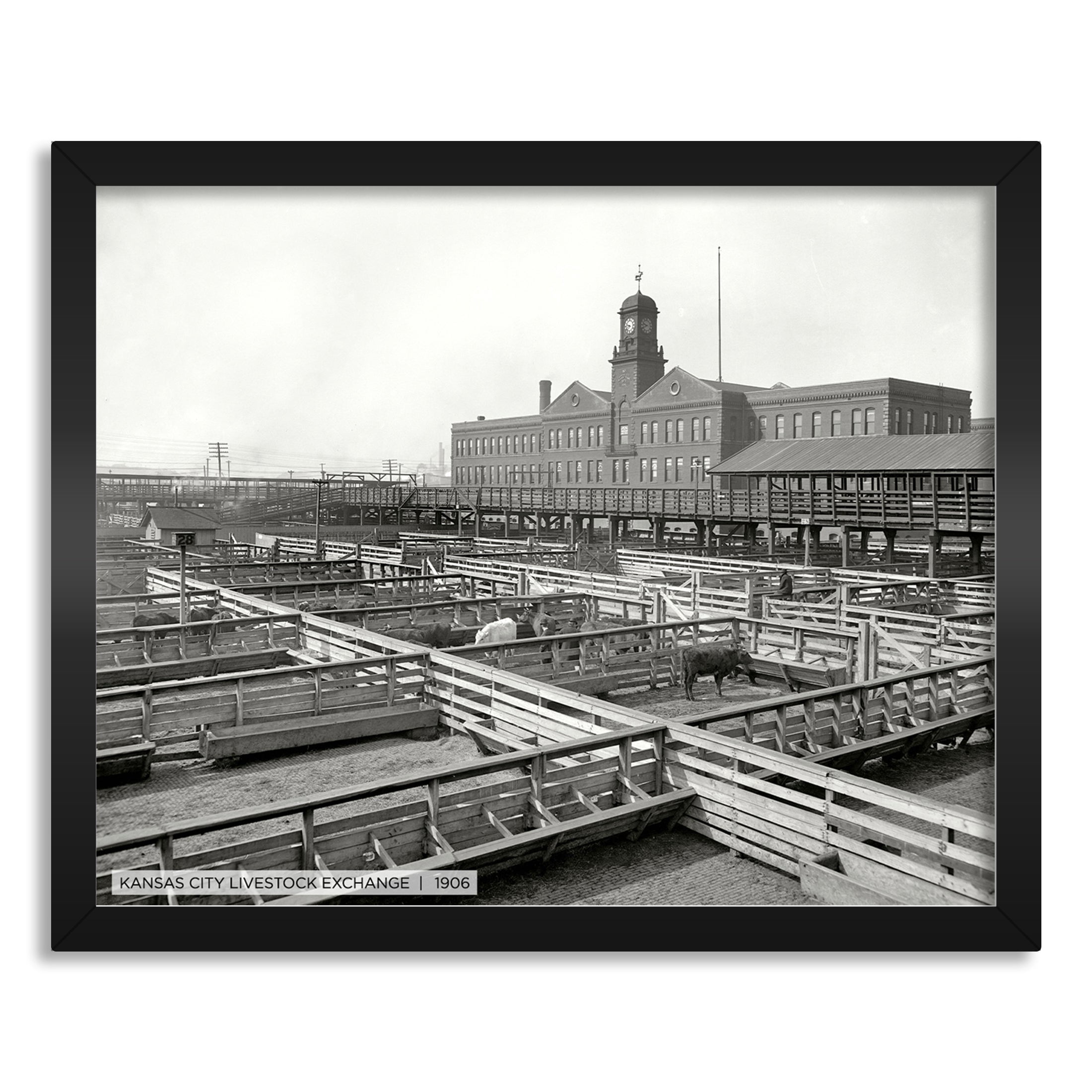 Second Story Collection, Kansas City 16x20 Straight Fit Framed Canvas ...