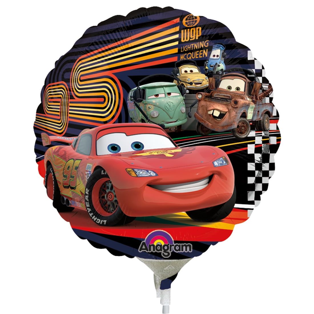 Anagram Disney Cars Mcqueen, Mater, And Friends 9" Foil Balloon, Red ...
