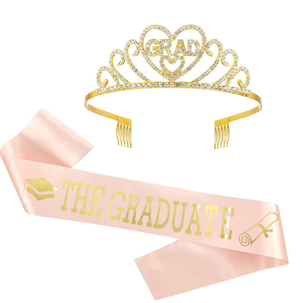 Cinturón de hombro para la temporada de graduación, conjunto de corona ...