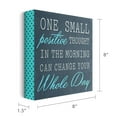 Barnyard Designs 'One Small Positive Thought' Wooden Box Sign ...