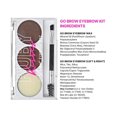 RK by KISS Go Brow Eyebrow Kit, Black Dark Brown - Walmart.com