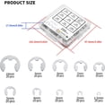 200 Pcs E-Clip Circlip External Retaining Rings, Stainless Steel E ...