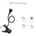 TOUMENY USB LED Clip Light, Flexible Gooseneck Desk Lamp for Laptop PC ...