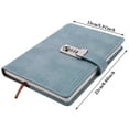Password Notebook Paper Lockable Portable Book Pu Diary Lock Journal