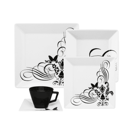 Quartier Butterfly Tattoo 20 Pieces Dinnerware Set Service for 4 ...