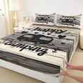 Catabedysis Rustic Camping Bed Sheets,Old Barn Wooden Full Size Sheets ...
