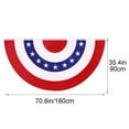 6 Pack Patriotic Bunting Banners, 70.87 x 35.43 in Red White Blue Flag ...