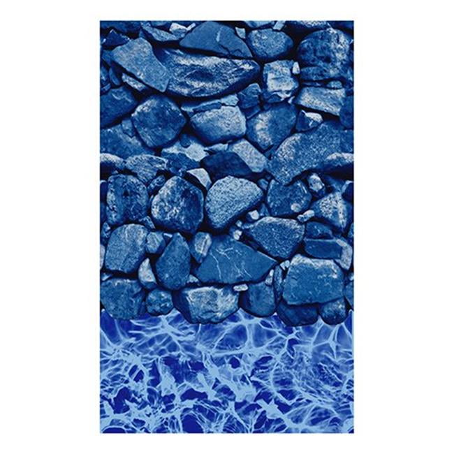 15 Ft. x 30 Ft. Country Stone Above Ground Liner Oval - Walmart.com