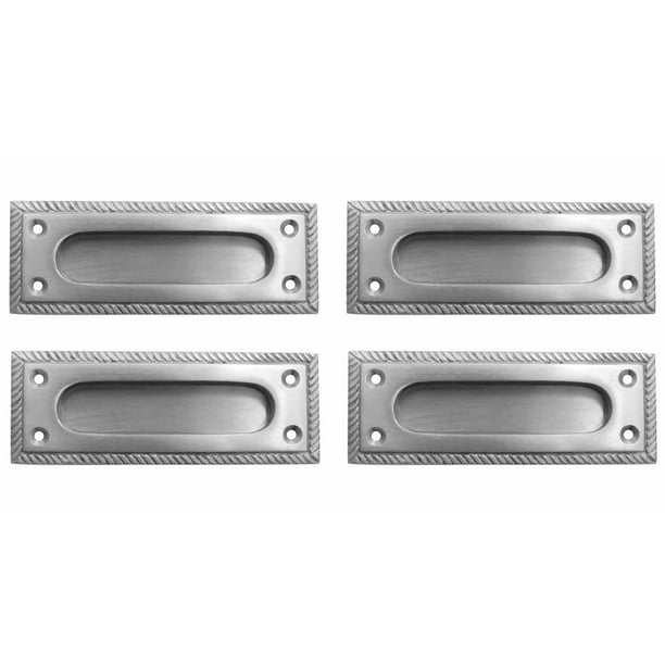 Renovators Supply Rectangular Brass Window Sash Lift 5" Satin Chrome ...