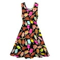 Aussie Ice Creams Dress Make Merriness Print Korean Fashion Dresses ...