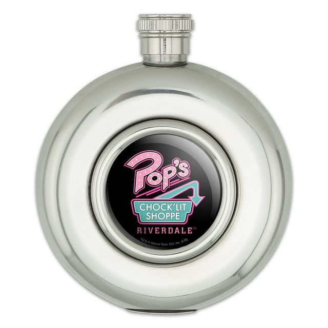 Riverdale Pops Chock'lit Shoppe Round Stainless Steel 5oz Hip Drink ...
