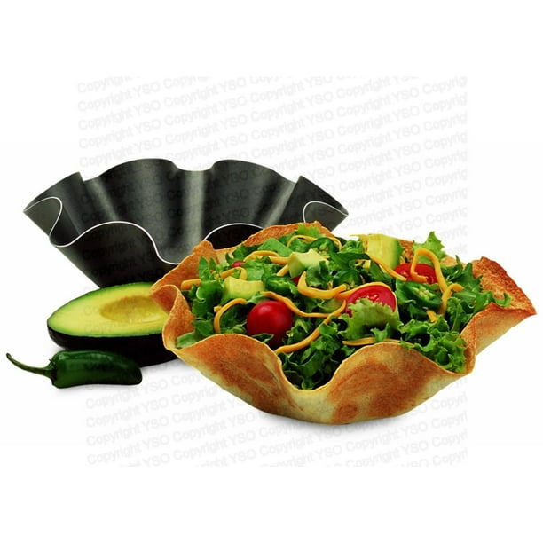 Perfect Bake & Serve Tortilla Bowl Pan 4pc Set - Walmart.com - Walmart.com
