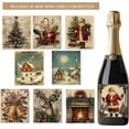 45 Sheets PVC Adhesive Stickers Wine Bottle Adhesive Label Santa Claus ...