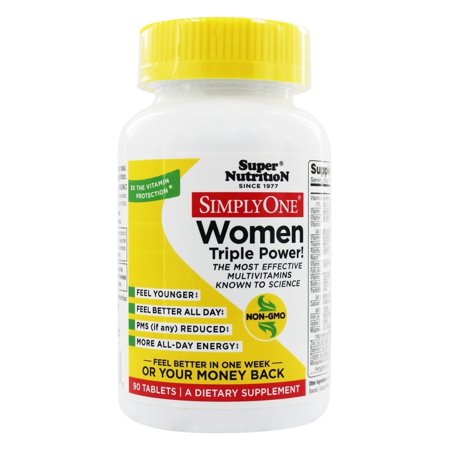 Super Nutrition - Simply One Women Triple Power Multivitamins - 90 Tablets | Walmart Canada