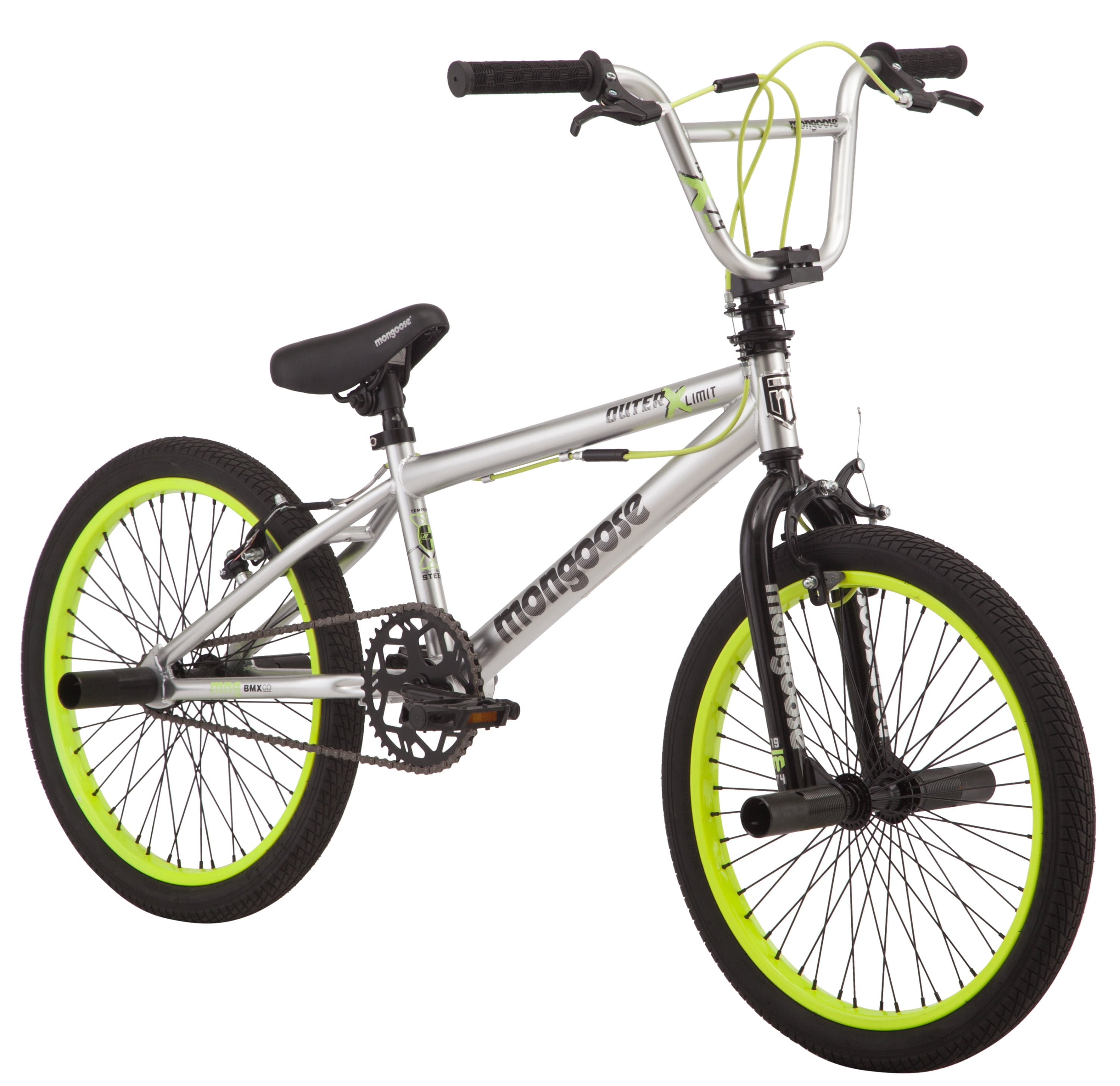 Mongoose 20 Outerlimit BMX Bike Silver Walmart Mongoose 20 Outerlimit BMX Bike Silver Walmart
