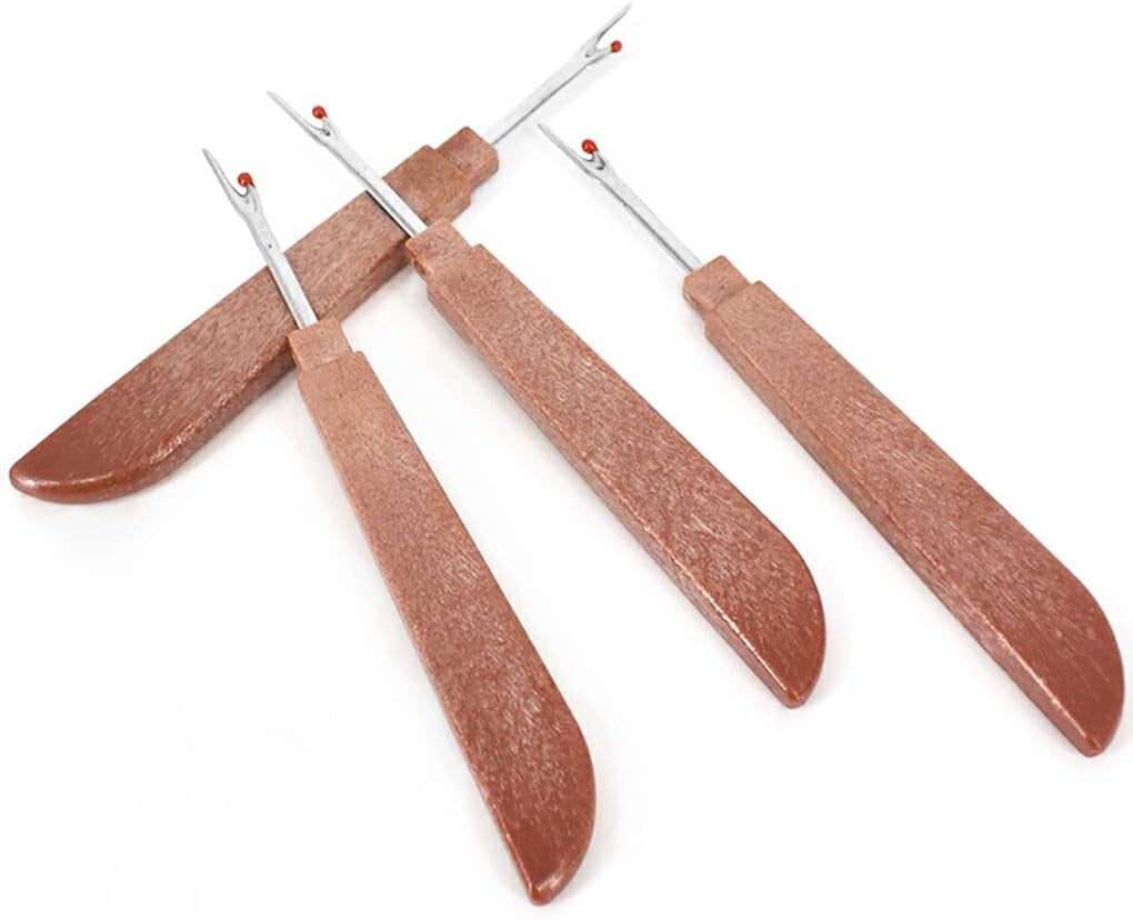 Pack of 4 Ergonomic Grip Seam Tool Stitch Unpicker with Cap Embroidery ...