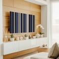 Blue and Brown Geometric Stripe Pattern TV Dust Cover, Stretchable TV ...