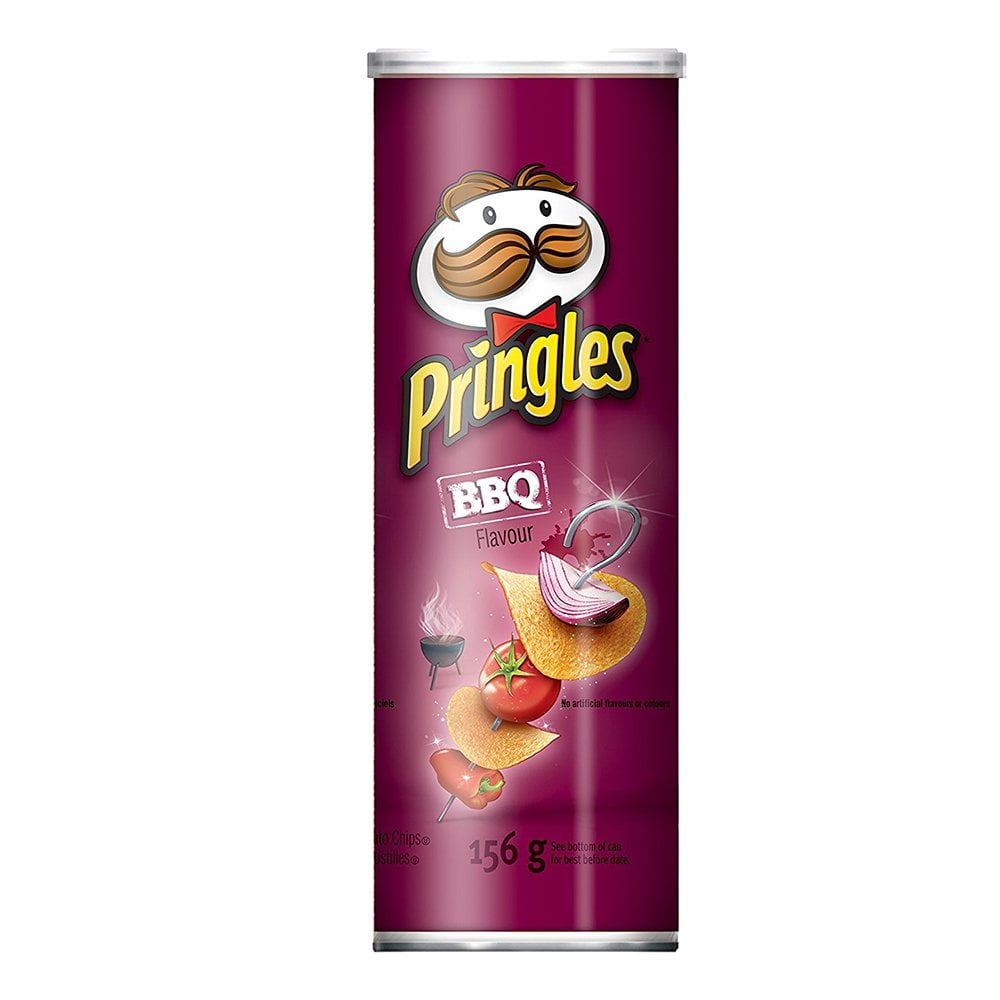 Pringles BBQ Flavor Potato Chips, 156g - Walmart.com