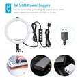 10 Inch LED Ring Light Video Conference Lighting with Clip 3 Lighting ...