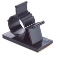 200 pcs Plastic Clips Black Adhesive Backed Wire Adjustable Cable Clips ...