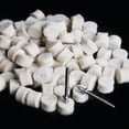 100Pcs Wool Felt Polishing Buffing Pad 13mm + 2 Shank For Grinding ...