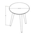 Moore 17.32" Round End Table in White - Walmart.com