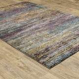 Style Haven Halden Textural Stripes Area Rug Multi 7'10" x 10'10" 8' x ...