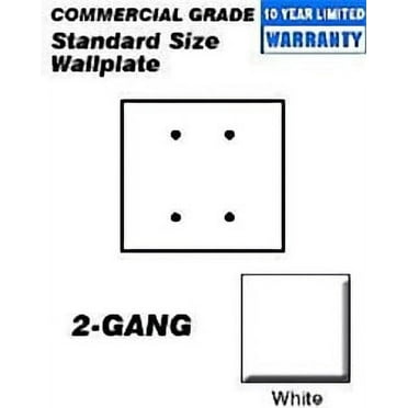 Hubbell NP720W "Office White" 1.60" Nylon Locking Receptacle Wallplate ...