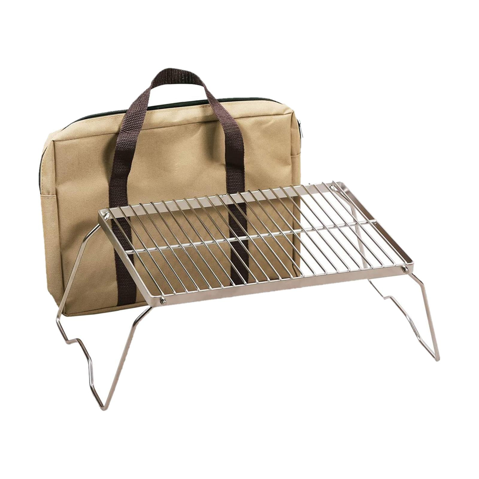 Folding ,Stainless Grate Barbeque Grill, Portable Camping Grill with ...