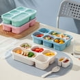 Greentainer Meal Prep Lunch Boxes with 5 Compartments, Food Storage ...