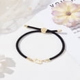 1Pc Adjustable Nylon Cord Slider Bracelets with Golden Brass ...
