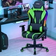 Gymax RGB PC Gamer Gaming Chair - Swivel, Adjustable with Dynamic LED ...