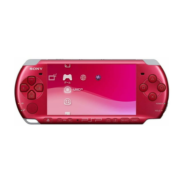 Restored Playstation Portable PSP 3000 Gaming Console, Red (Refurbished ...