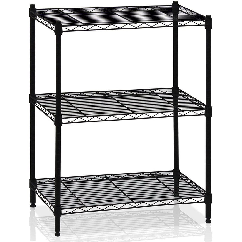 Gzxs 3-Shelf Adjustable, Heavy Duty Storage Shelving Unit, Steel ...