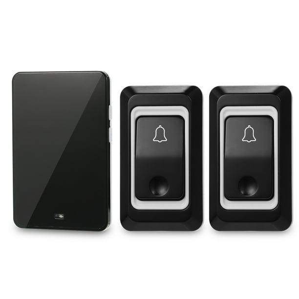 Labymos Wireless AC Doorbell with Push Button Smart Ding Dong Doorbell ...