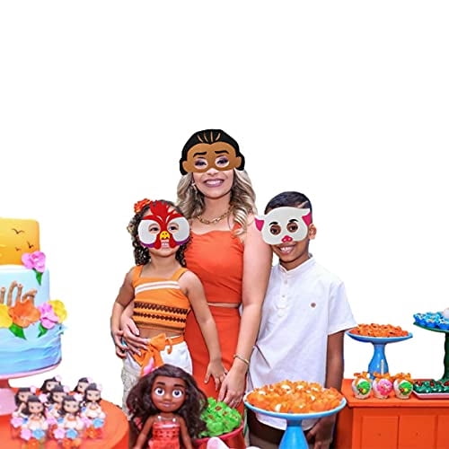 11pcs Moana Party Felt Mask, Moana Theme Party Supplies, Niño y Niña ...
