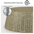 Tree Nest Indoor Christmas Tree Collar, Flat Decorations, Woven Rattan ...
