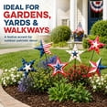 4th of July Decorations Outdoor 19" Metal Barn Star 6-Pack, Patriotic ...