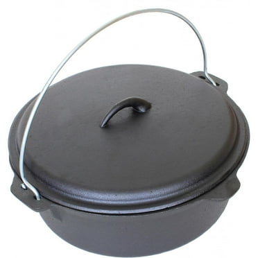Cajun Classic 12-Quart Seasoned Cast Iron Dutch Oven - Walmart Business ...