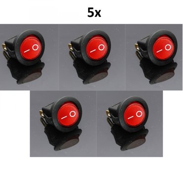 JR Products 12515 Illuminated 120V On/Off Switch - Red/Black - Walmart.com