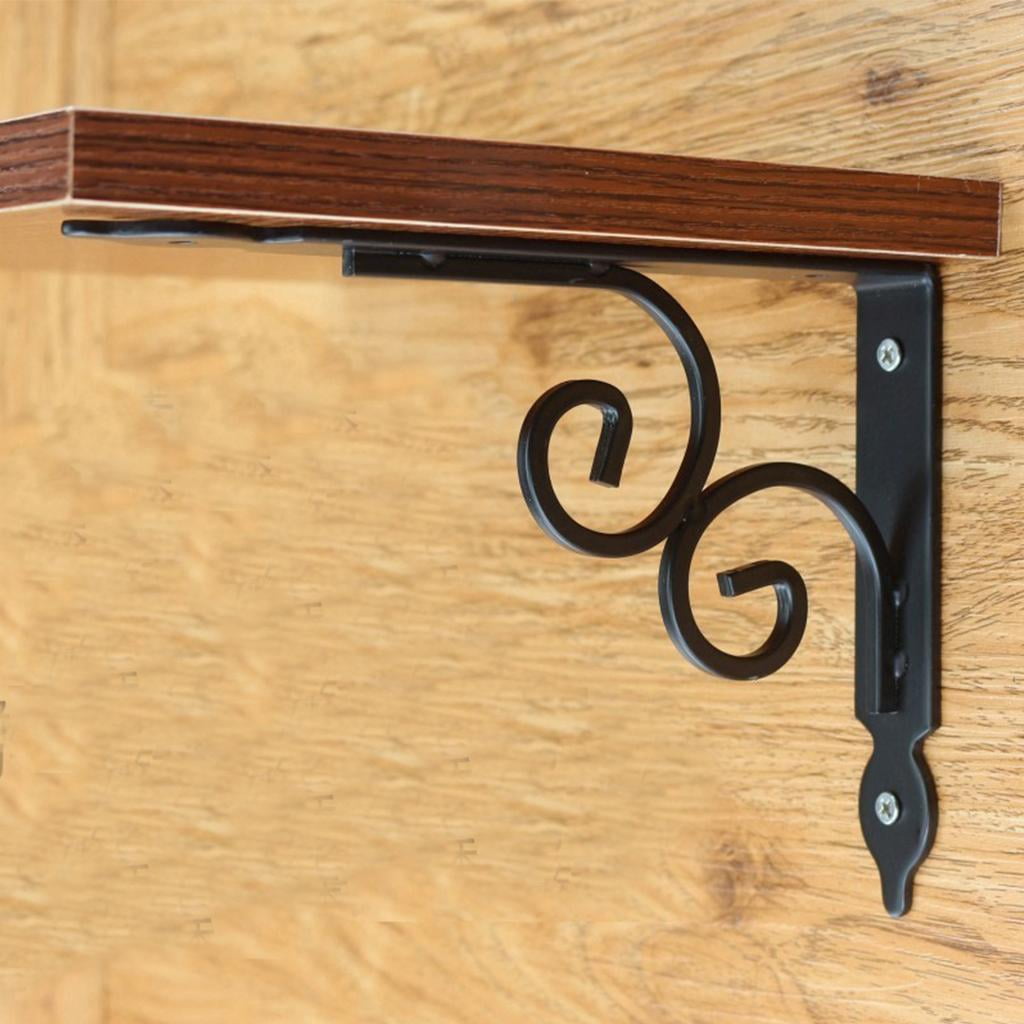 Iron Brackets Floating Shelves Shelf Bracket Corner Shelves Brace ...