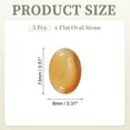 5Pcs Flat Oval Stone, 13 x 18mm Natural Oval Flatback Gemstone Natural ...
