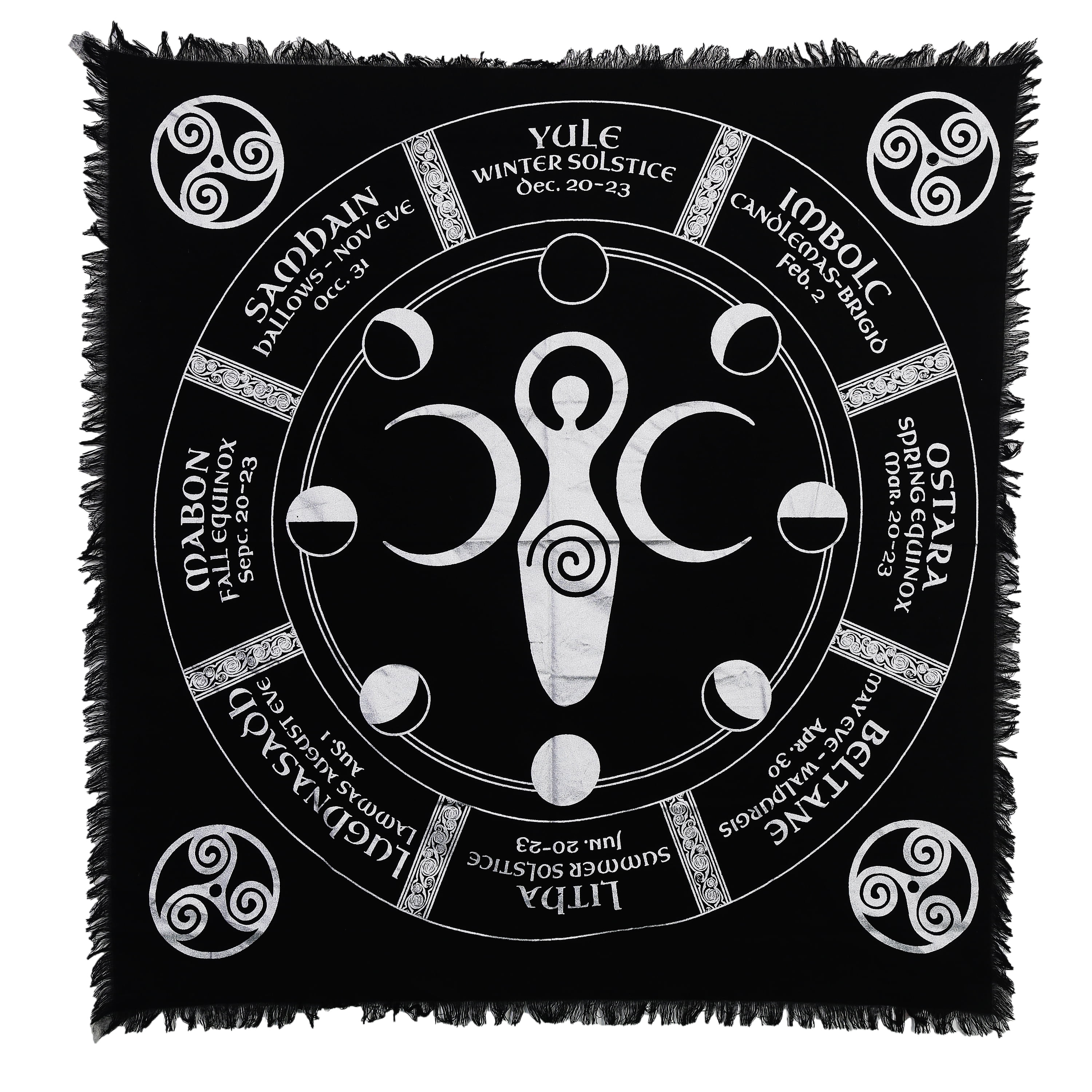 Indian Consigners Moon Goddess Altar Cloth Alter Moon Phases Cotton ...