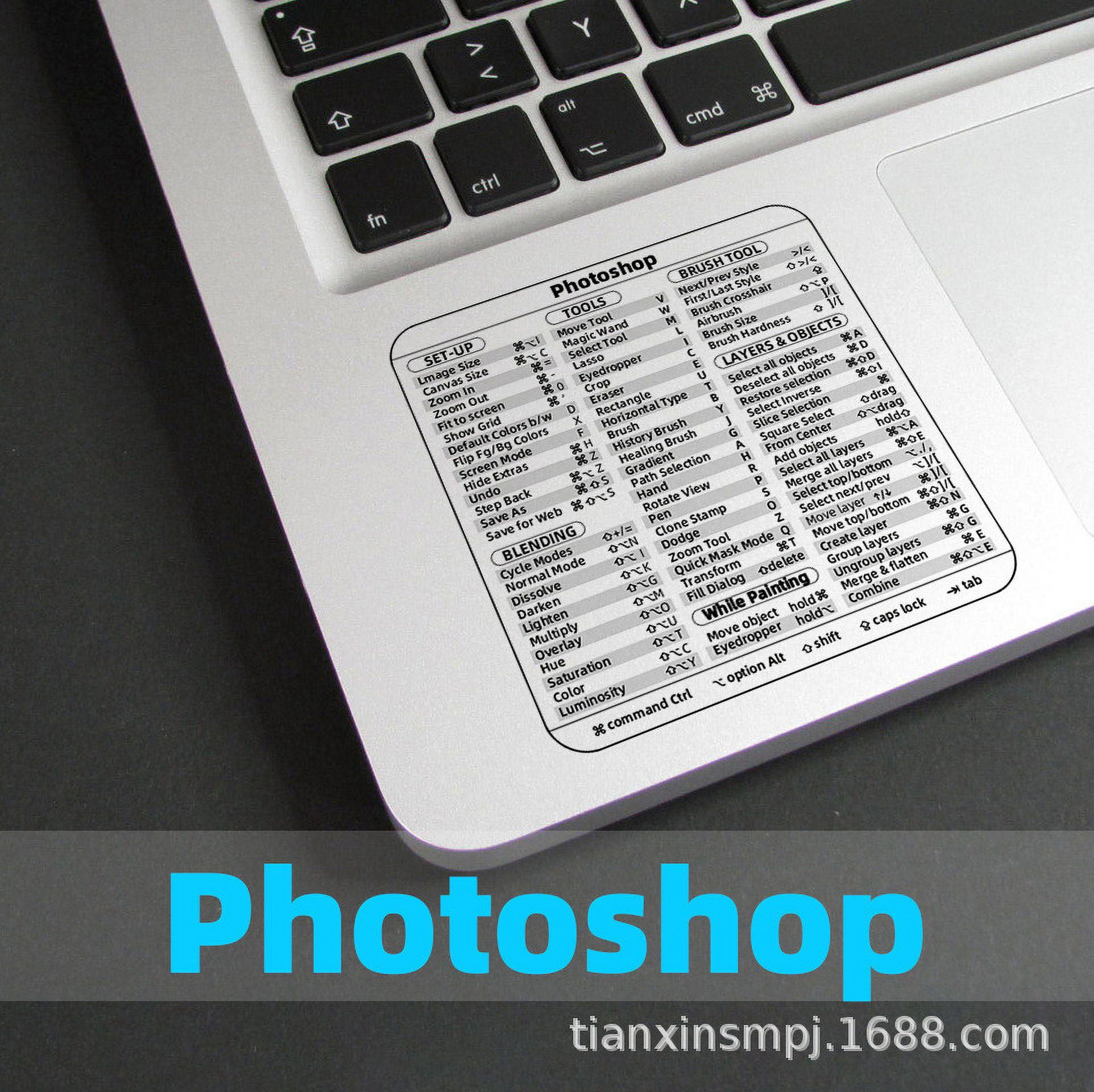 Blaxill Shortcut Keyboard Stickers | Vinyl Adhesive PC & Laptop ...