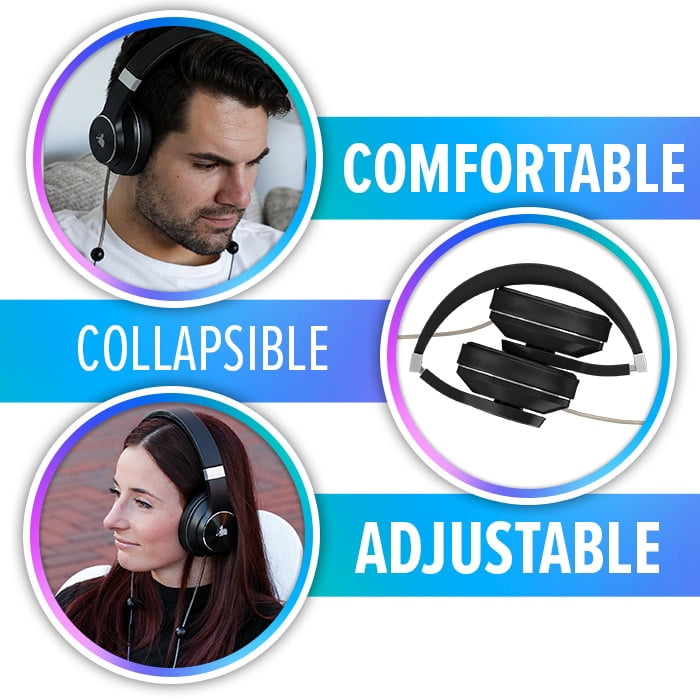 Buy DefenderShield EMF Radiation-Free Air Tube Over-Ear Headphones ...