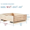 Fully Assembled Drawer Wood Pull Out Tray Drawer Box Kitchen Cabinet ...