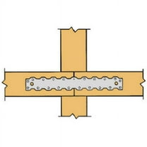 Simpson Strong-Tie 6.5 in. H X 1.5 in. W 12 Ga. Galvanized Steel Pipe ...