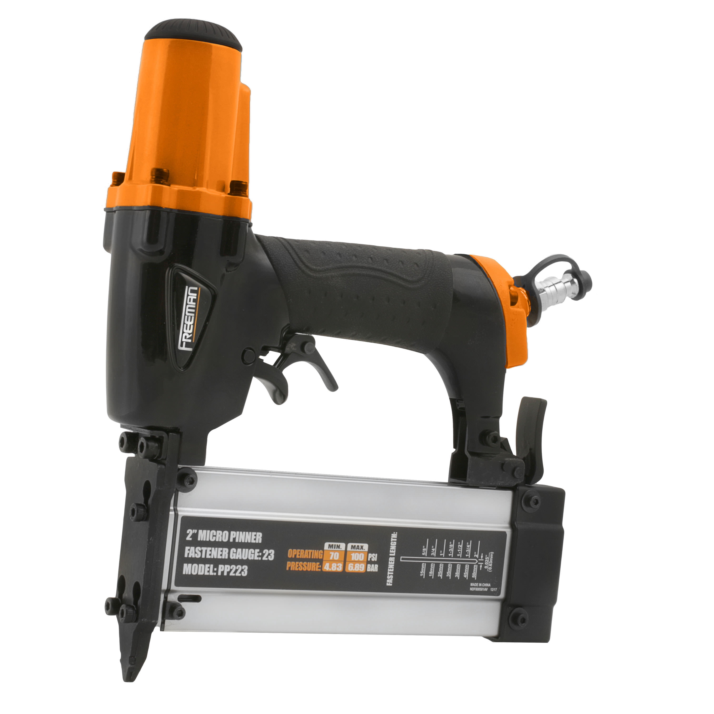 Freeman PP223 Pneumatic 23-Gauge 2" Micro Pinner with Case - Walmart.com