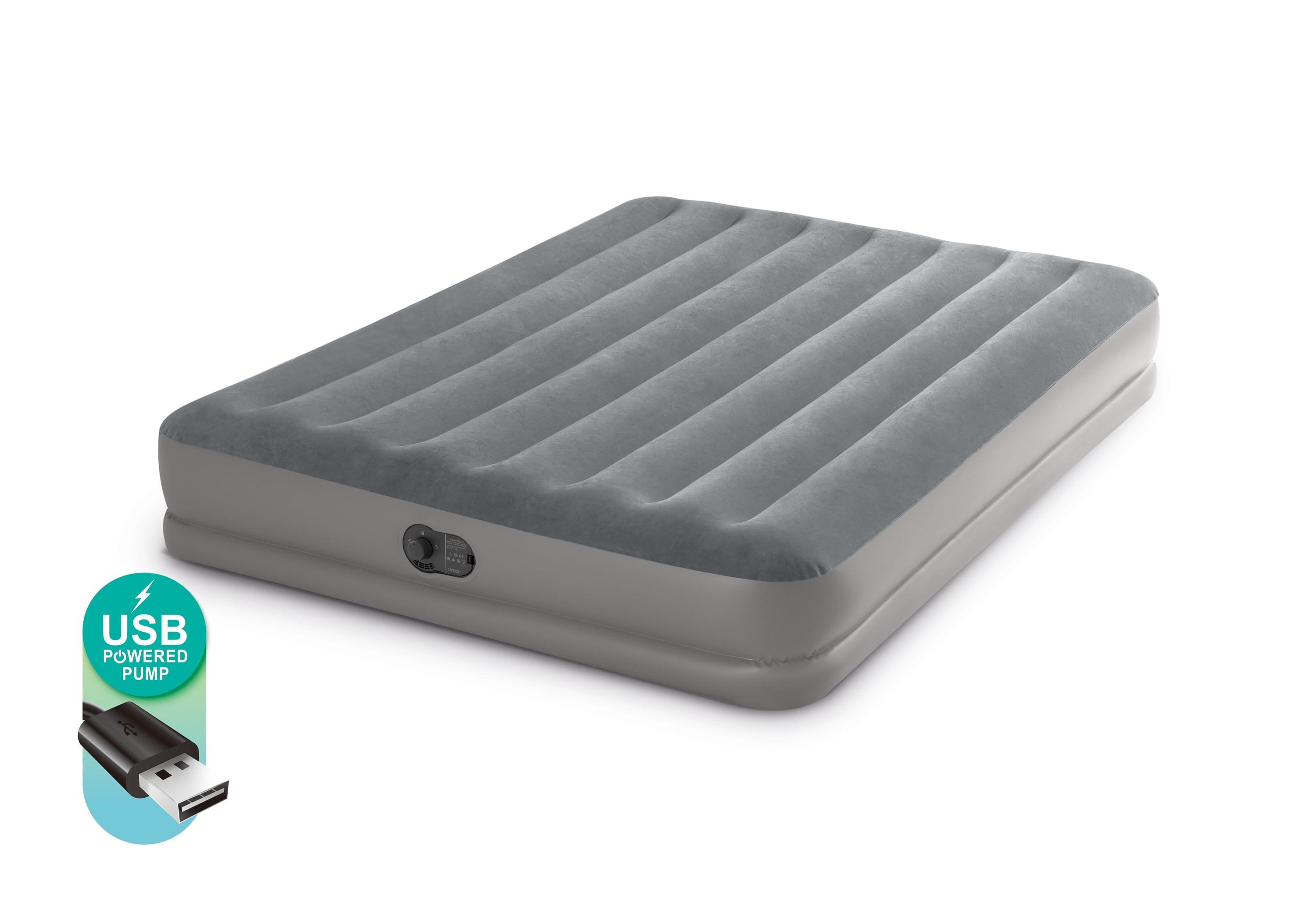 Intex 12" Dura-Beam Prestige Air Mattress Bed with Internal Fastfill ...