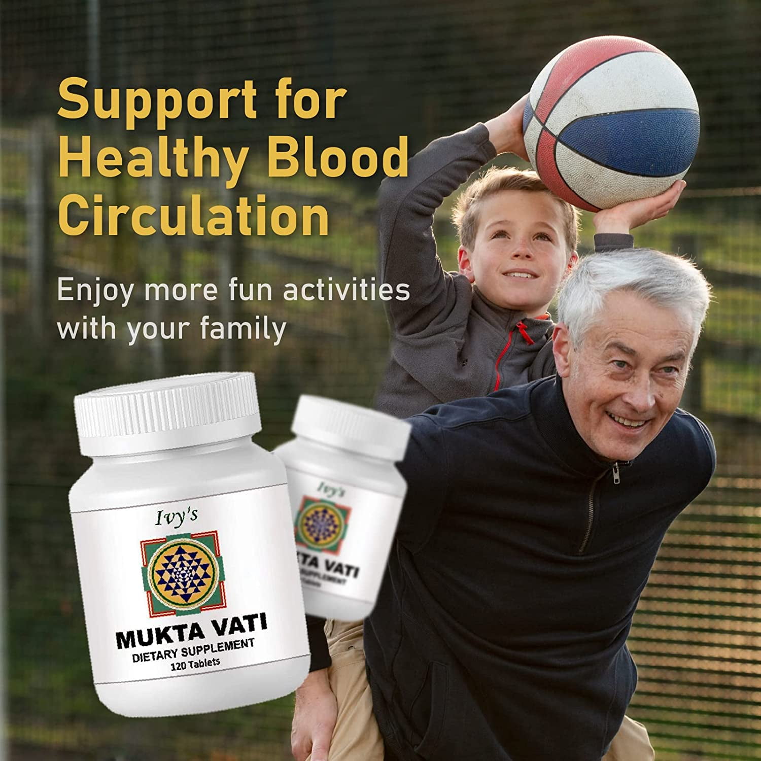 Buy Ivy's Mukta Vati 120 Tablets per Bottle | Blood Pressure Support ...